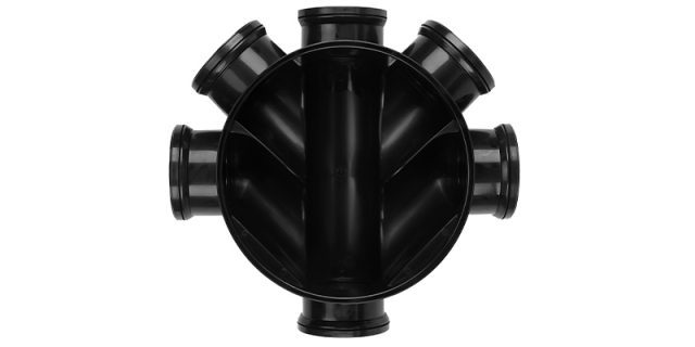 320mm DIA Inspection Chamber Base – 5 Inlet – Polydrain Civils
