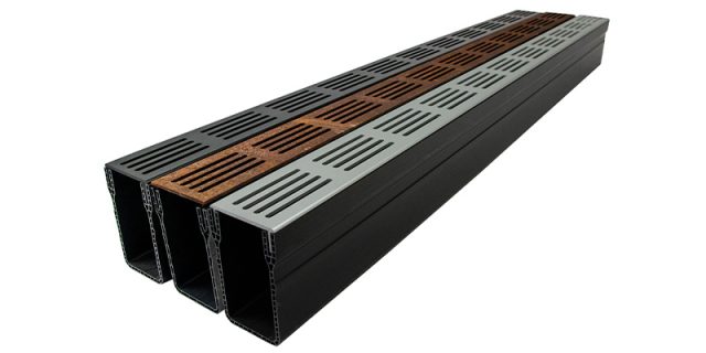 Threshold Drain Corten Steel Grating - Polydrain Civils