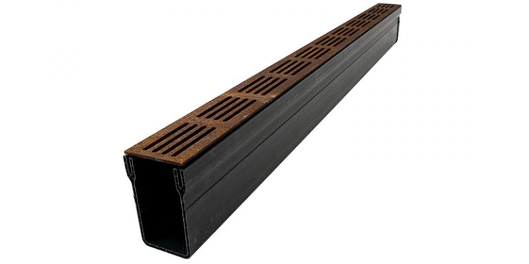 Threshold Drain Corten Steel Grating - Polydrain Civils